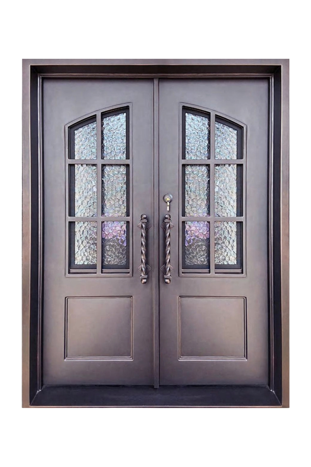 Camden Double Iron Door – Elegant Iron Double Doors for Grand Entrances ...