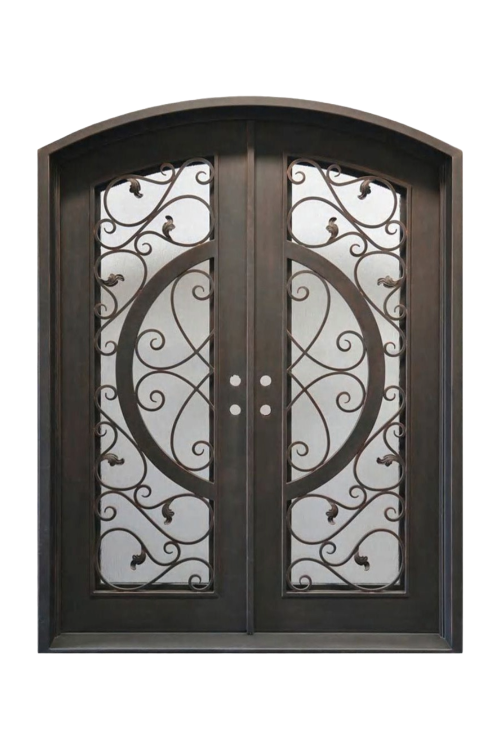 Double Iron Doors | Wrought Iron Double Front Doors – Nationwide Iron Works