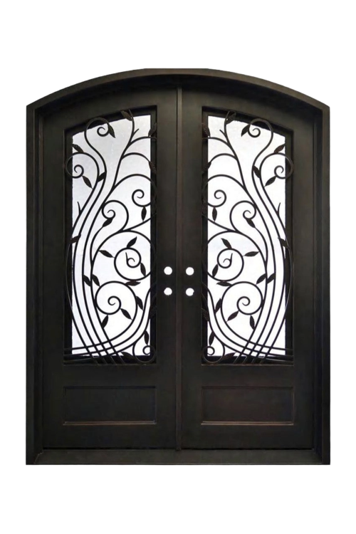 Double Iron Doors | Wrought Iron Double Front Doors – Nationwide Iron Works